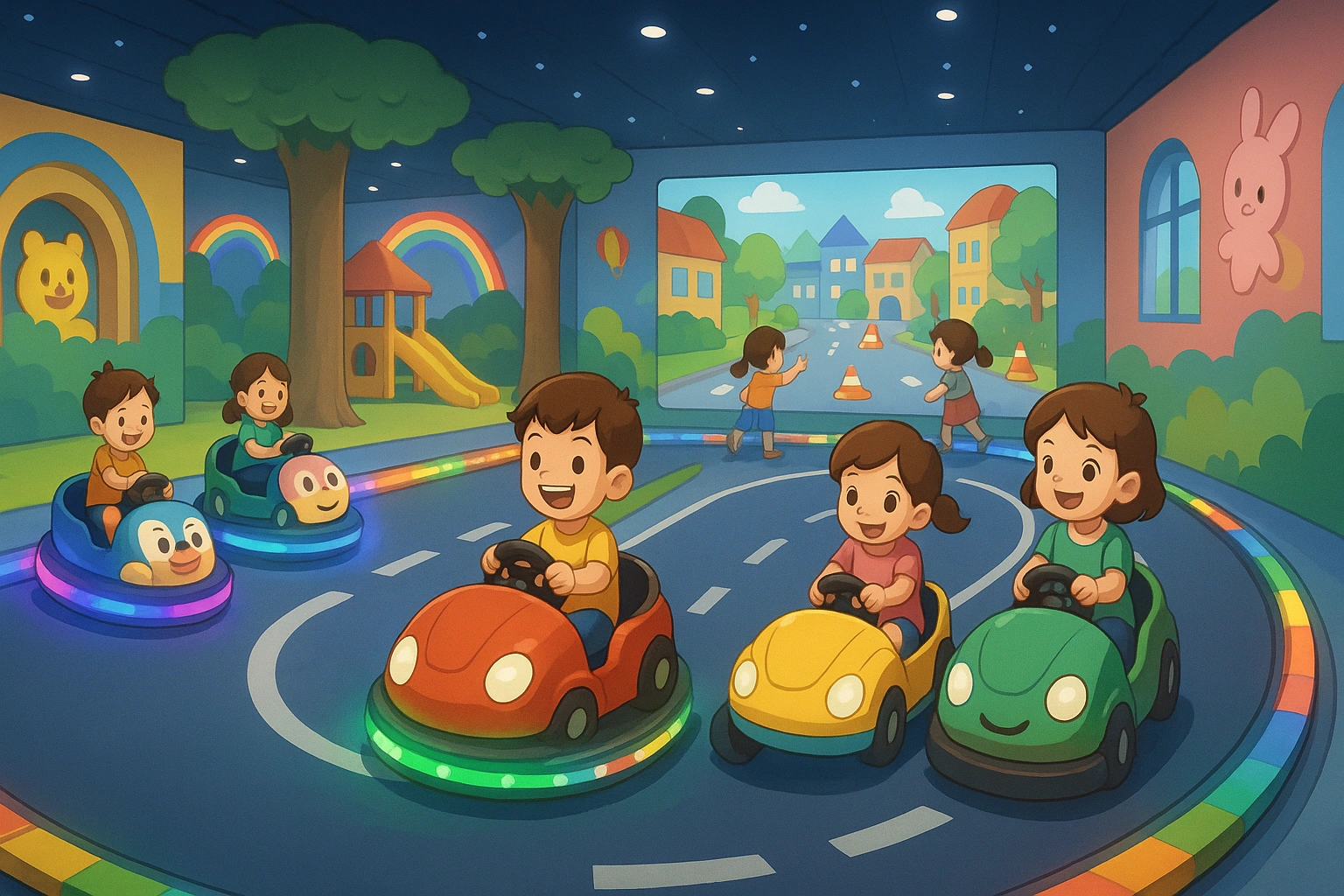 Immersive Kids' Playground Solutions for Electric Ride-On Cars